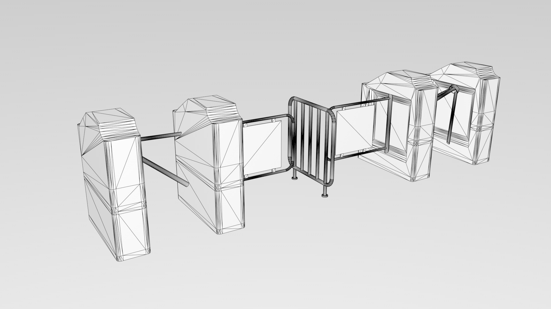 3D Model Turnstiles - TurboSquid 1686988