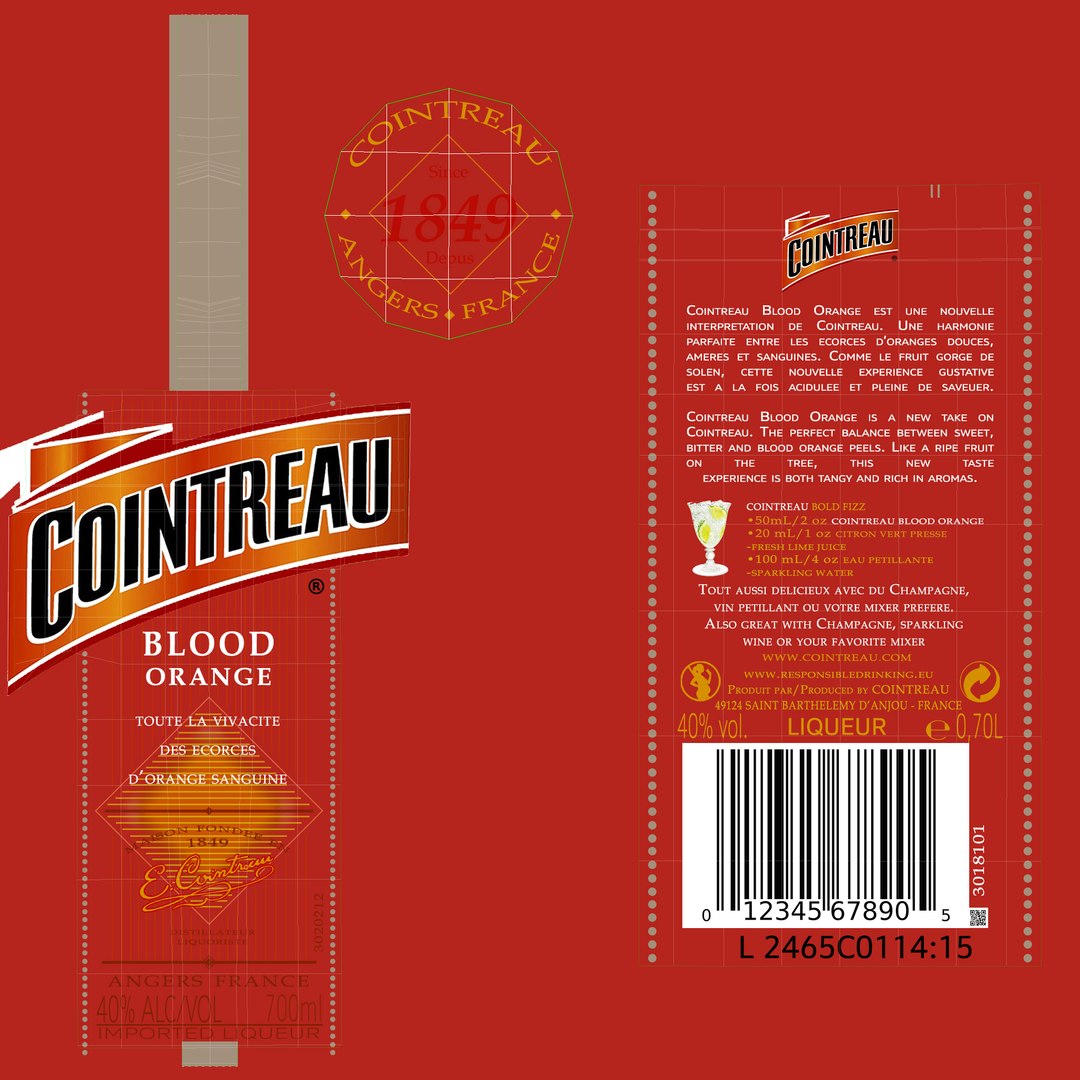 3D Cointreau Liqueur Bottles - TurboSquid 1386184