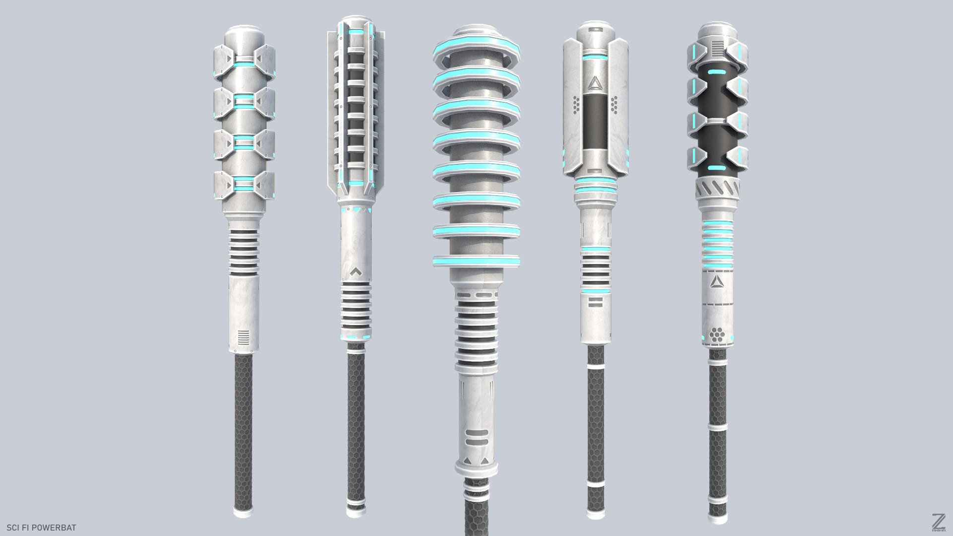 3D Scifi Powerbat Collection Model - TurboSquid 2237314