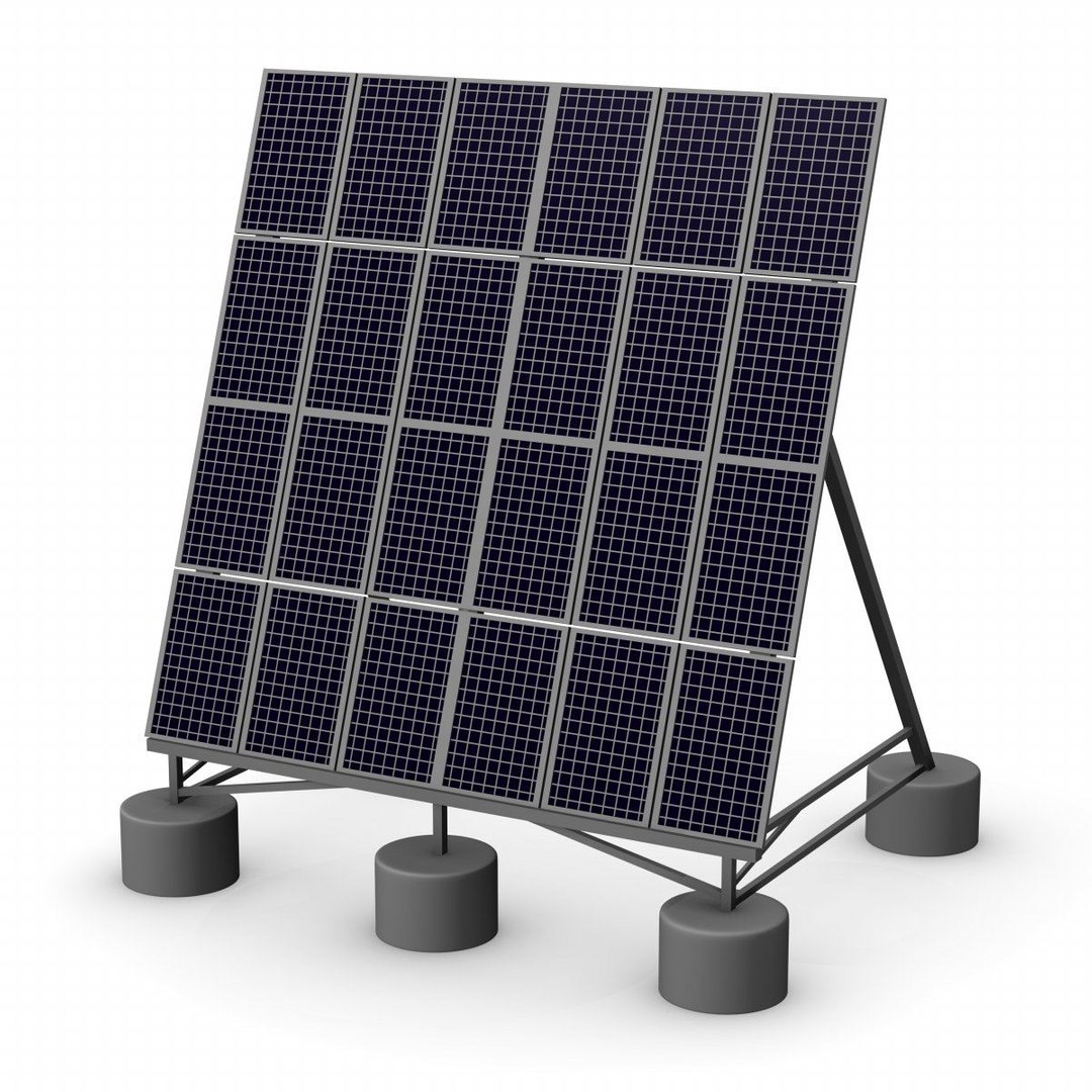 3d 3ds Solar Panels