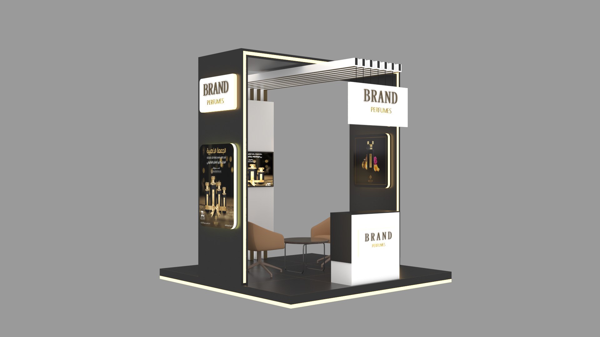 3D Exhibition Booth Model - TurboSquid 2228491