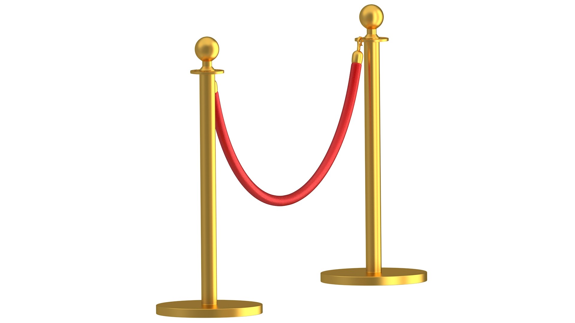 3D Red carpet Gold Stanchion - TurboSquid 2088368