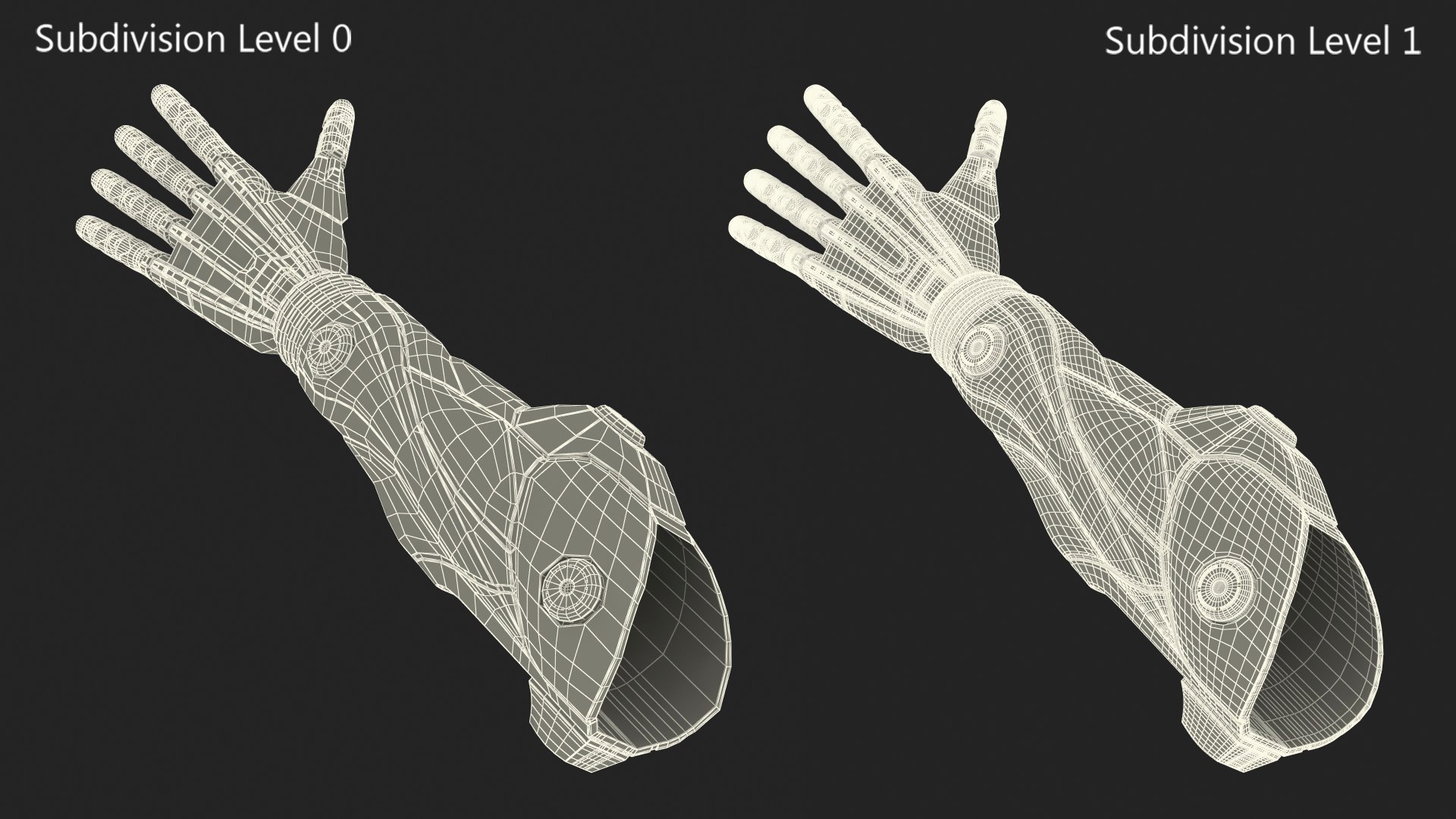 3D model Futuristic Prosthetic Arm Black - TurboSquid 2132288