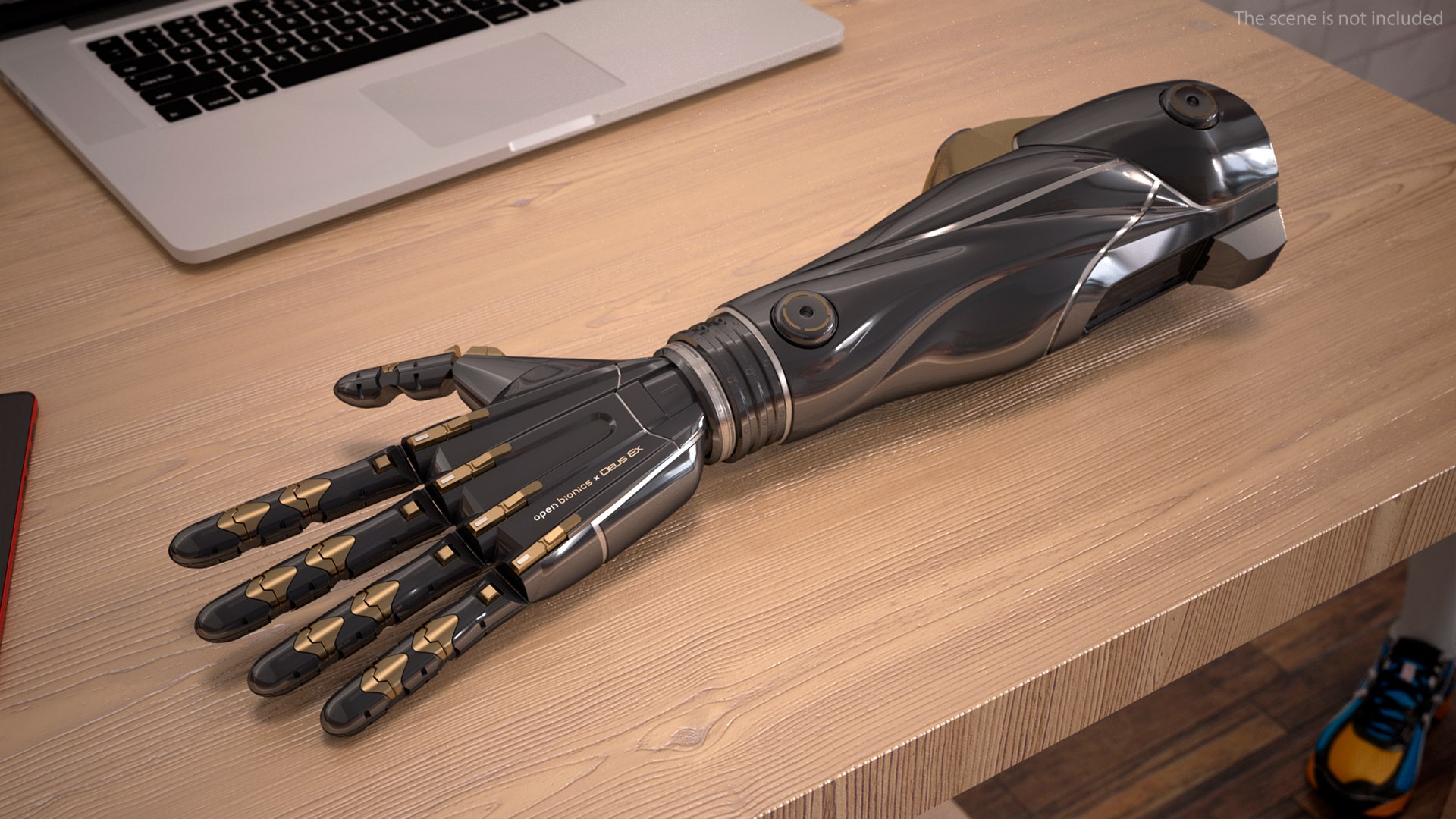 3D Model Futuristic Prosthetic Arm Black - TurboSquid 2132288