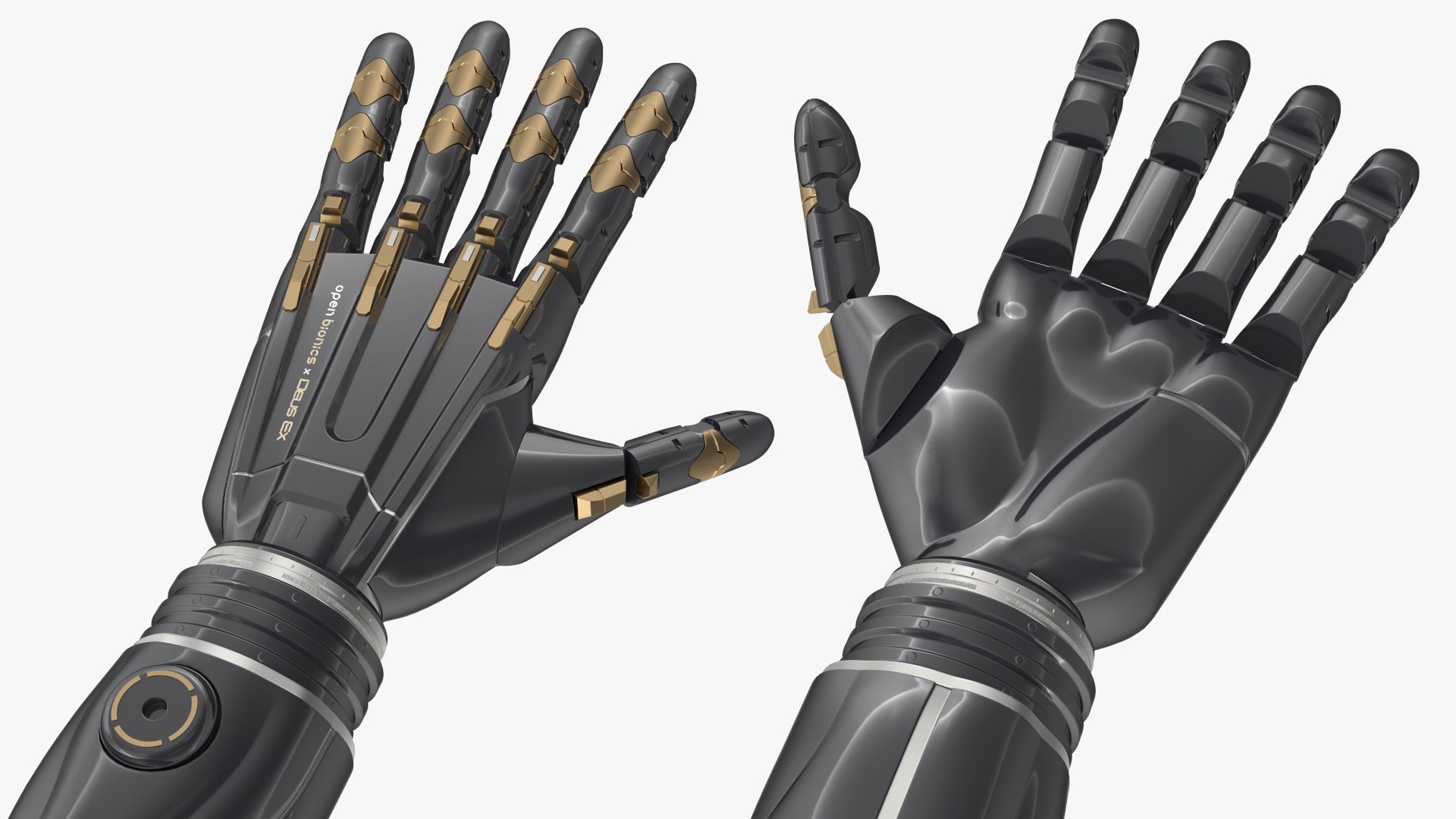 3D model Futuristic Prosthetic Arm Black - TurboSquid 2132288