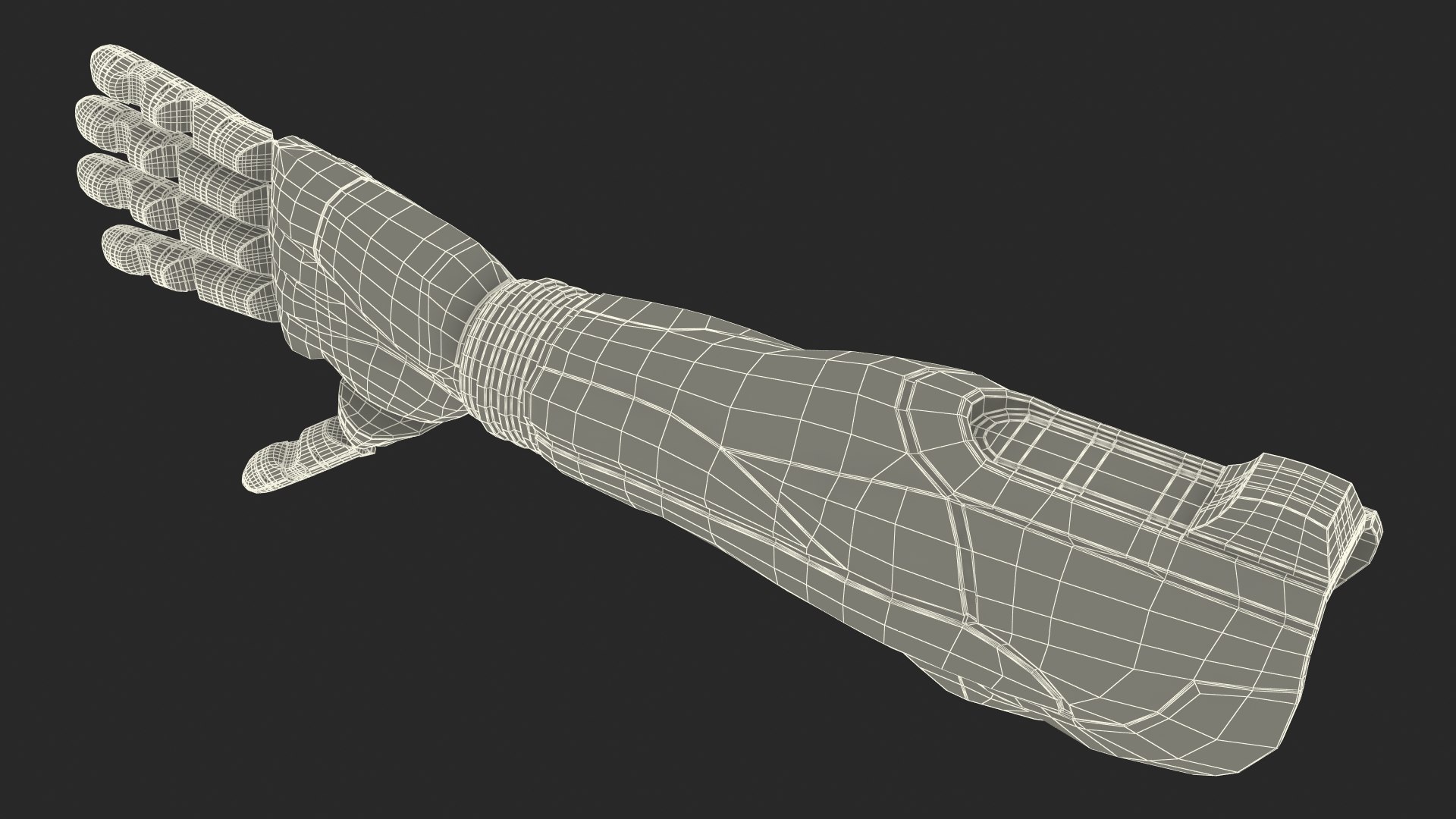 3D model Futuristic Prosthetic Arm Black - TurboSquid 2132288