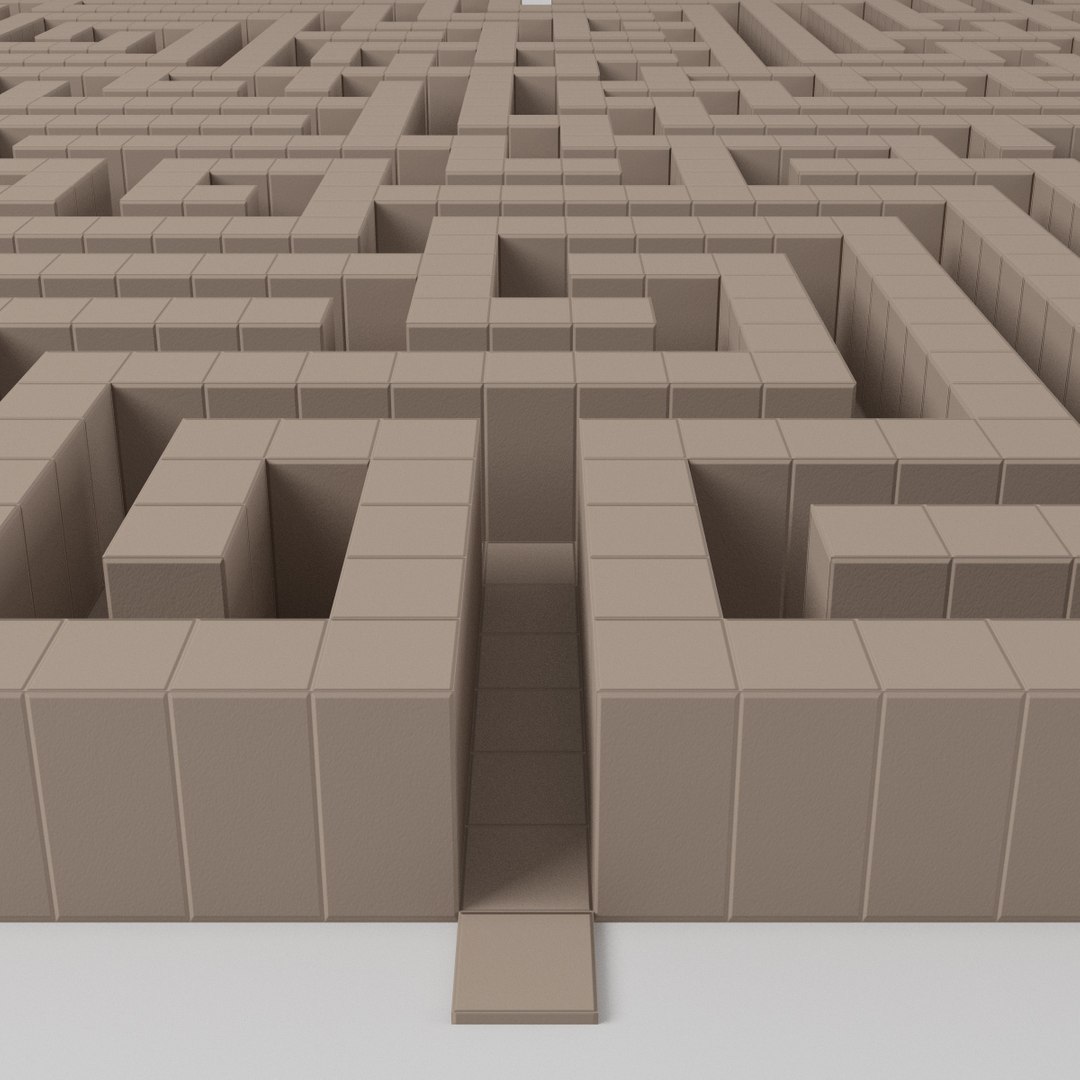 Maze 1851 Blocks Model - TurboSquid 1317477