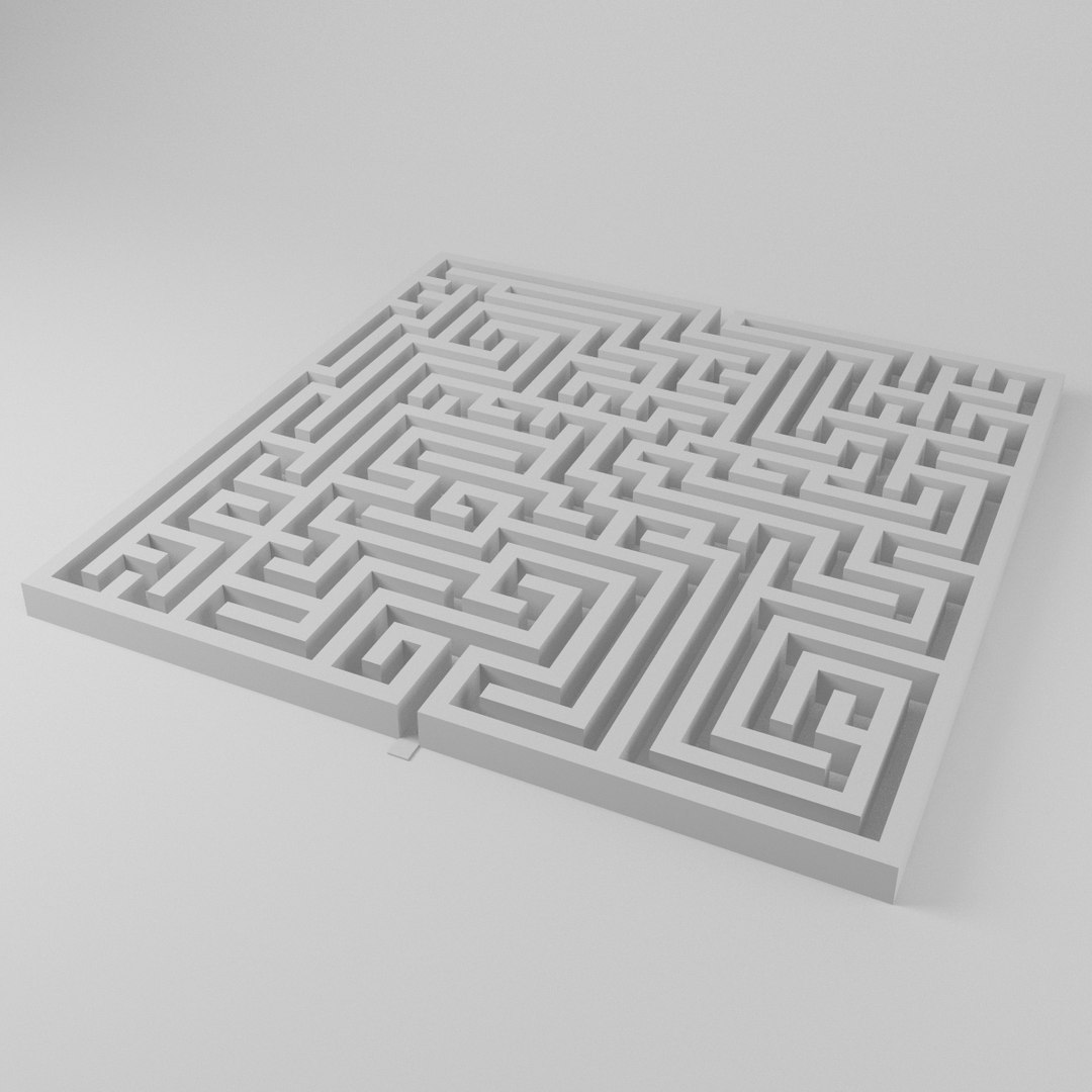 Maze 1851 Blocks Model - TurboSquid 1317477