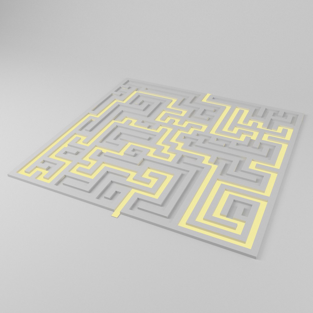 Maze 1851 Blocks Model - TurboSquid 1317477