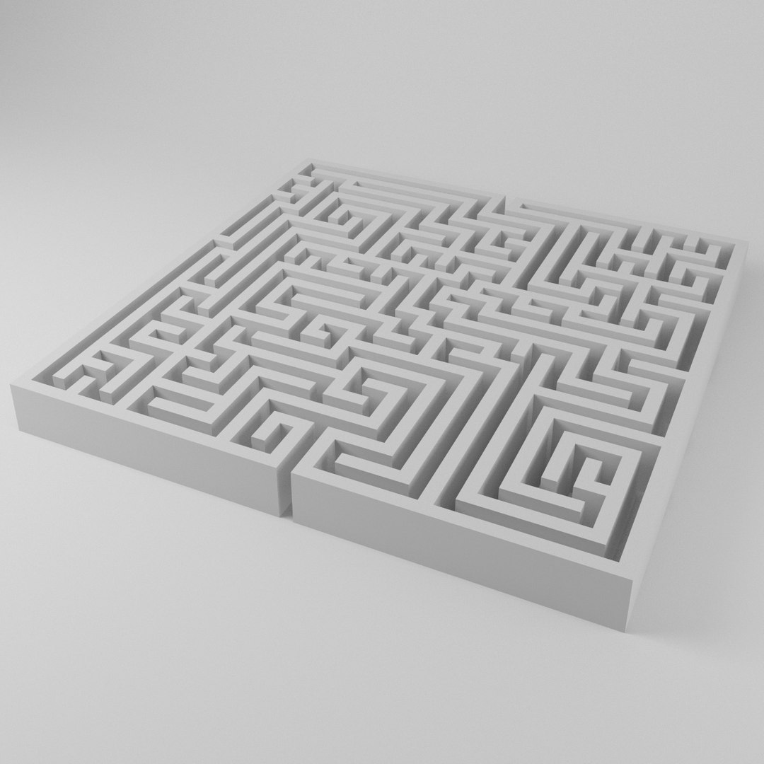 Maze 1851 Blocks Model - TurboSquid 1317477