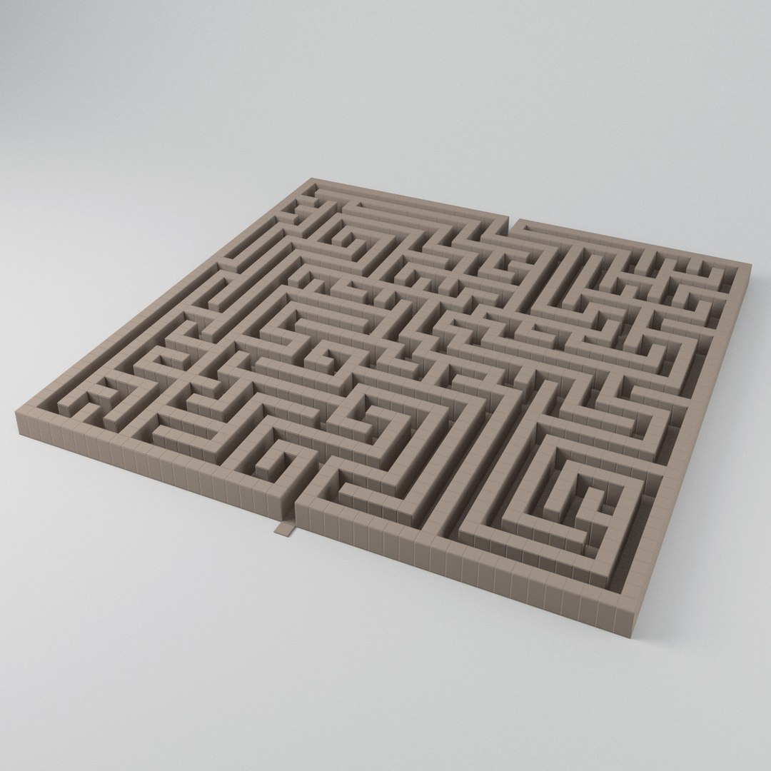 Maze 1851 Blocks Model - TurboSquid 1317477