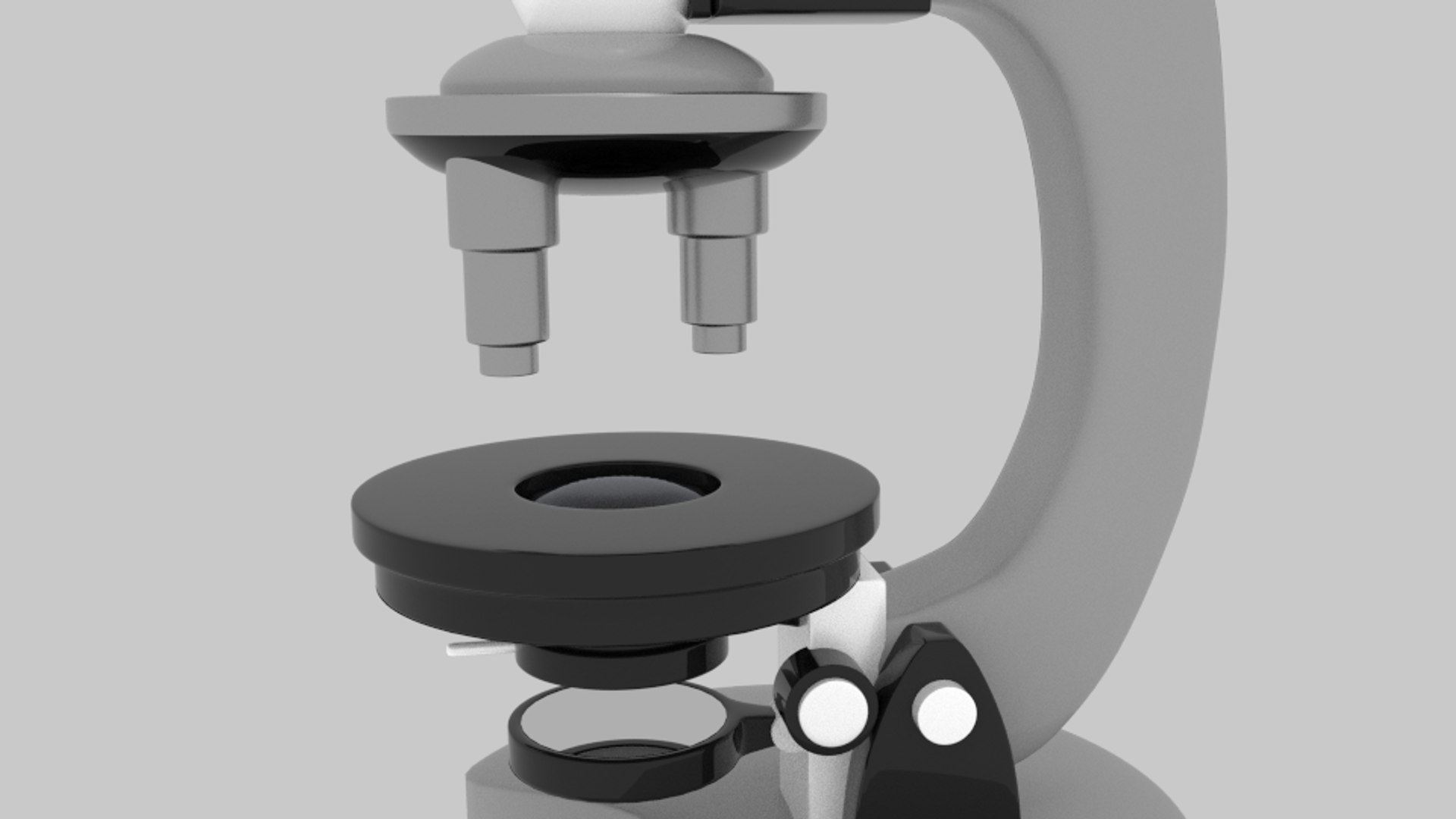 3d obj microscope lab equipment