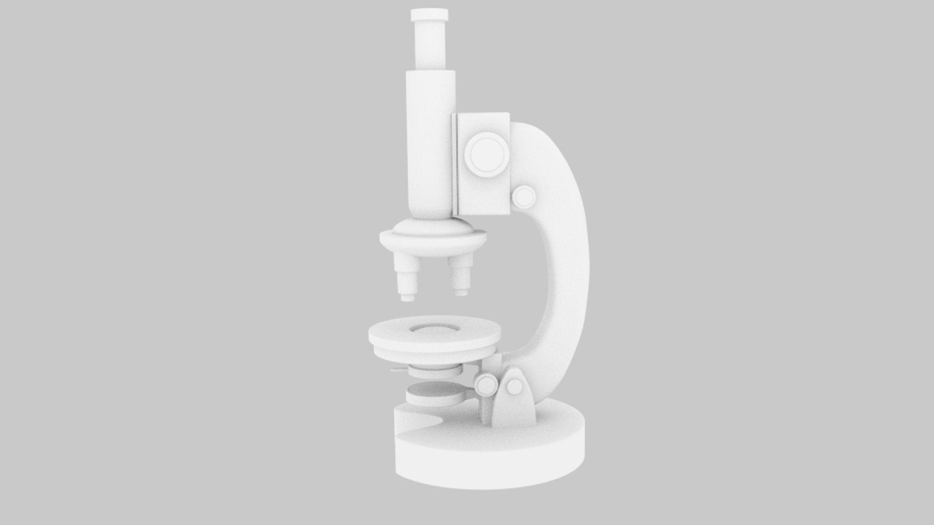 3d obj microscope lab equipment