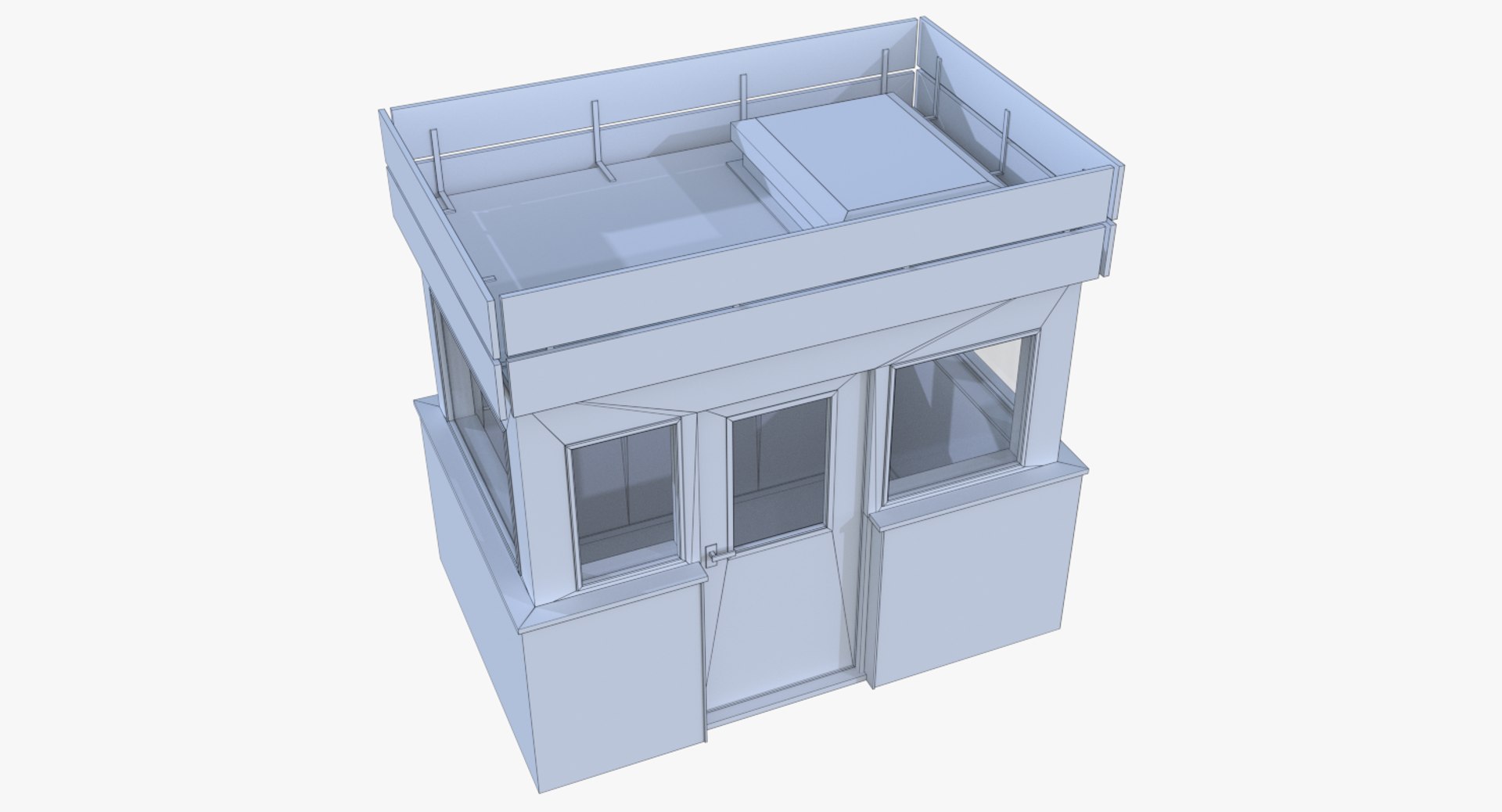 guard building interior fbx