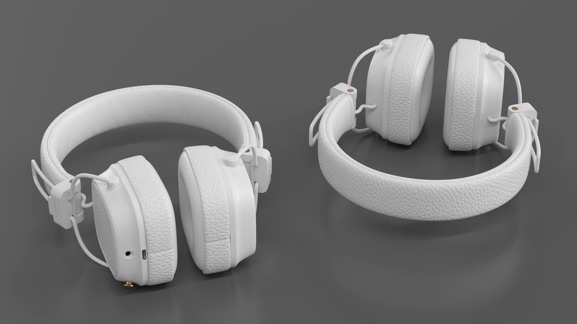 3D Overhead Headphones White Generic Rigged - TurboSquid 2217480