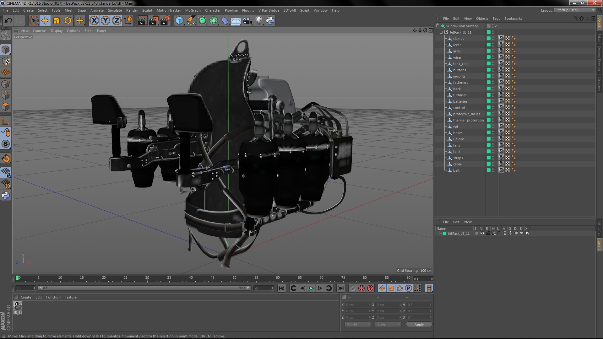 JetPack JB-11 3D Model - TurboSquid 1912188