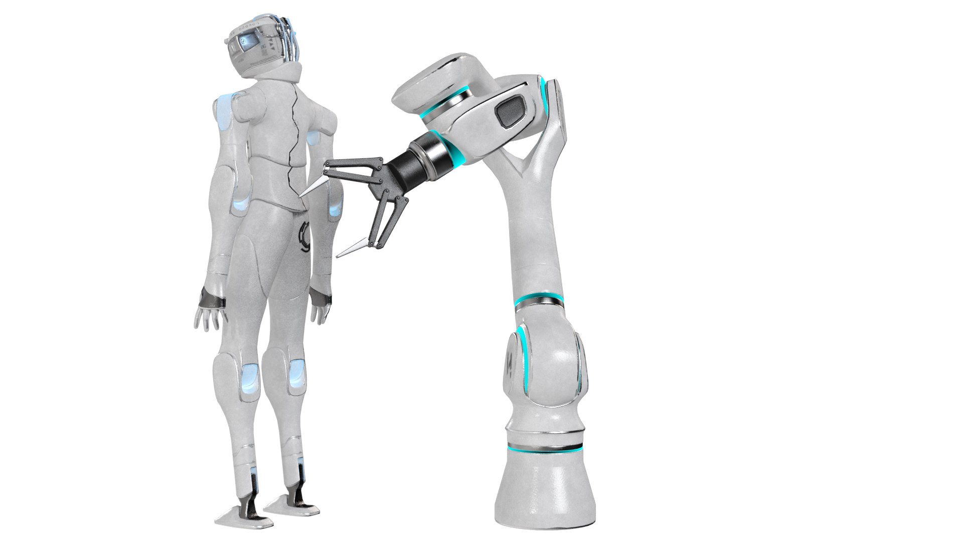 Robot 4ne-1 And Maira Assistant 3D - TurboSquid 2216009