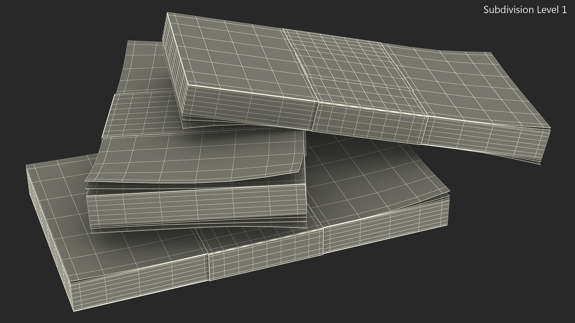 3D 50 Pounds Banknotes in Three Packs model - TurboSquid 2148455