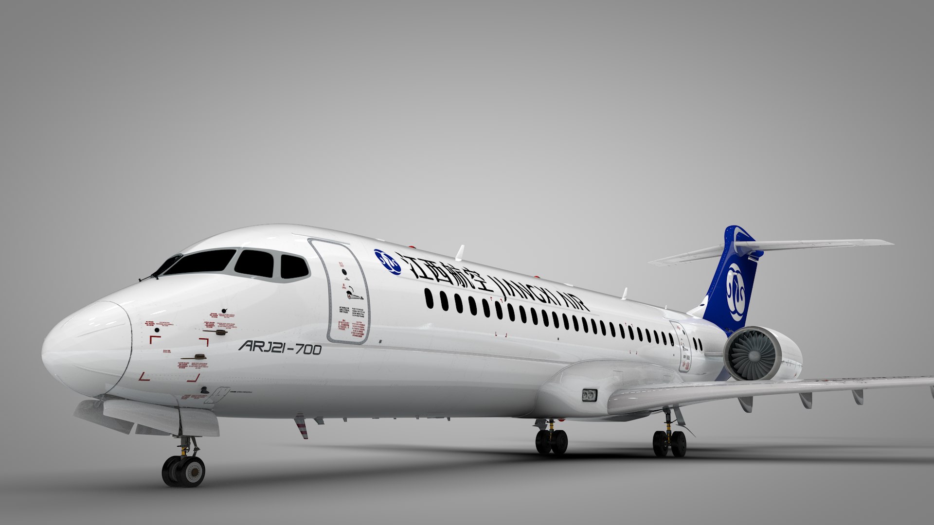 3D Jiangxi Air COMAC ARJ21-700 L1908 - TurboSquid 2011693