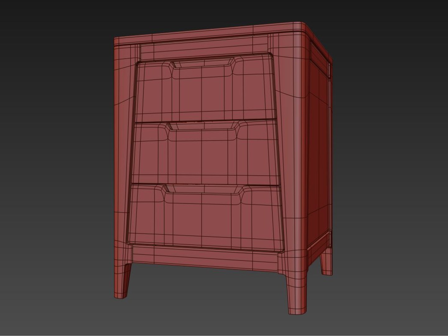 3D Bedside Table - TurboSquid 1555108