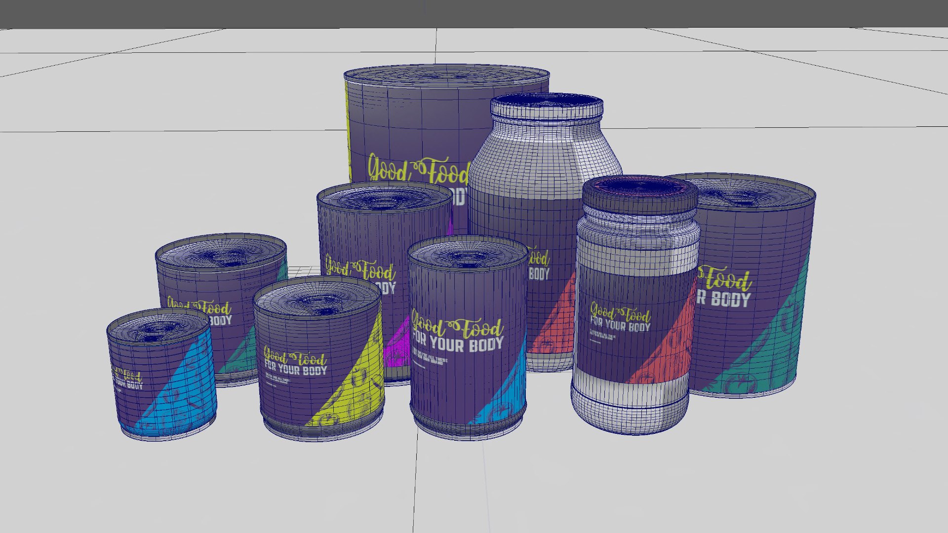 Containers and bottles collection 3D model - TurboSquid 1847990