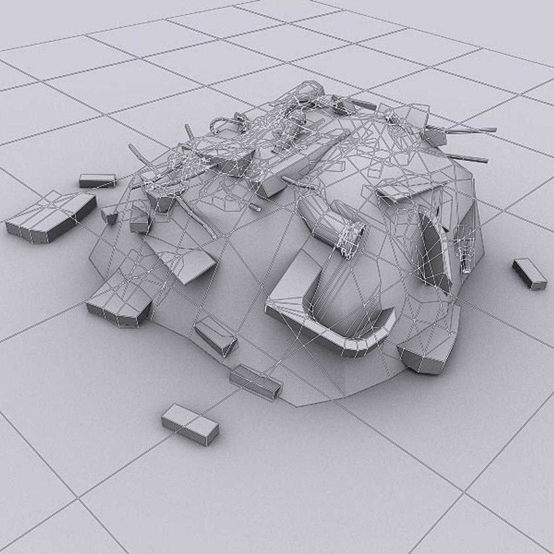 3d model of garbage photo realistic