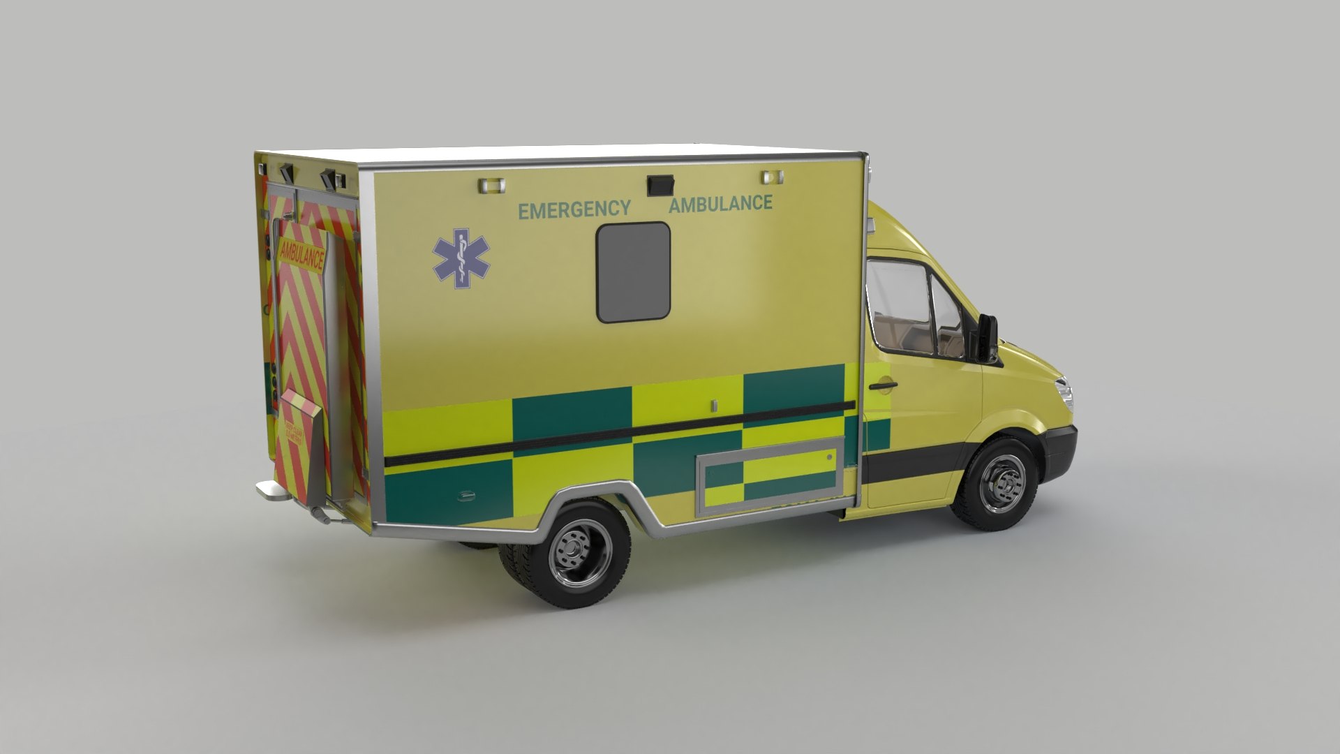 London ambulance based on Mercedes Sprinter England Ambulance EU 3D ...