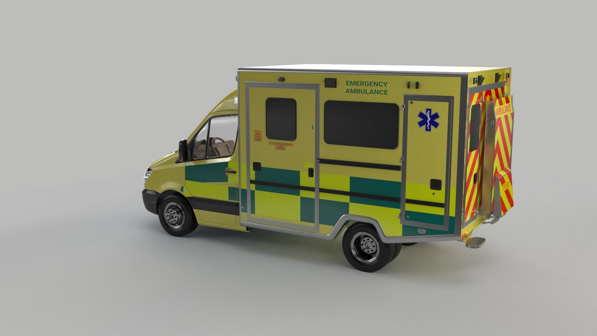 London ambulance based on Mercedes Sprinter England Ambulance EU 3D ...
