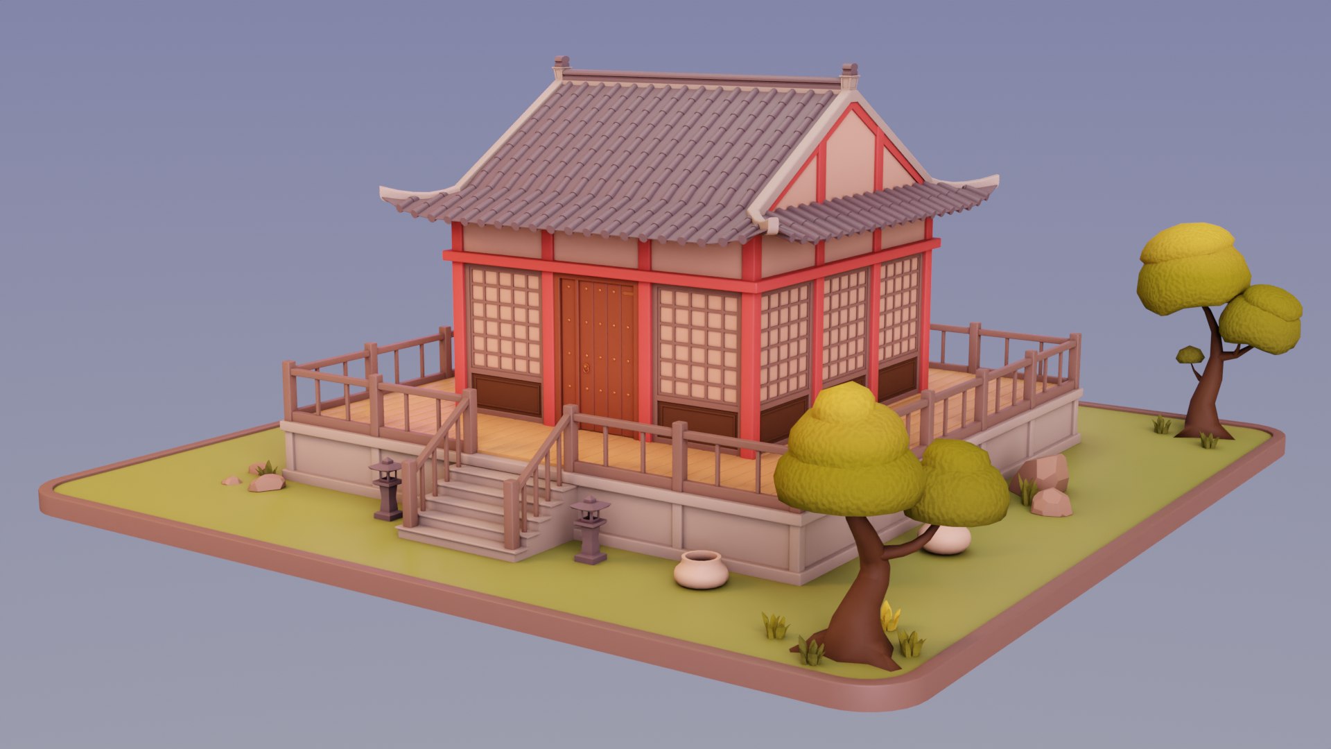 3D Model Stylized Chinese House 03 - TurboSquid 2283962