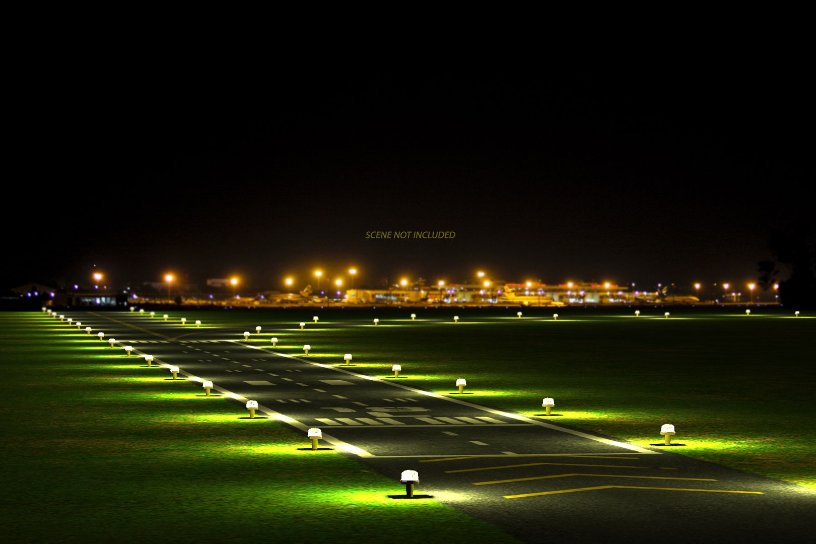 Landing Runway With Curve 3D - TurboSquid 2150844