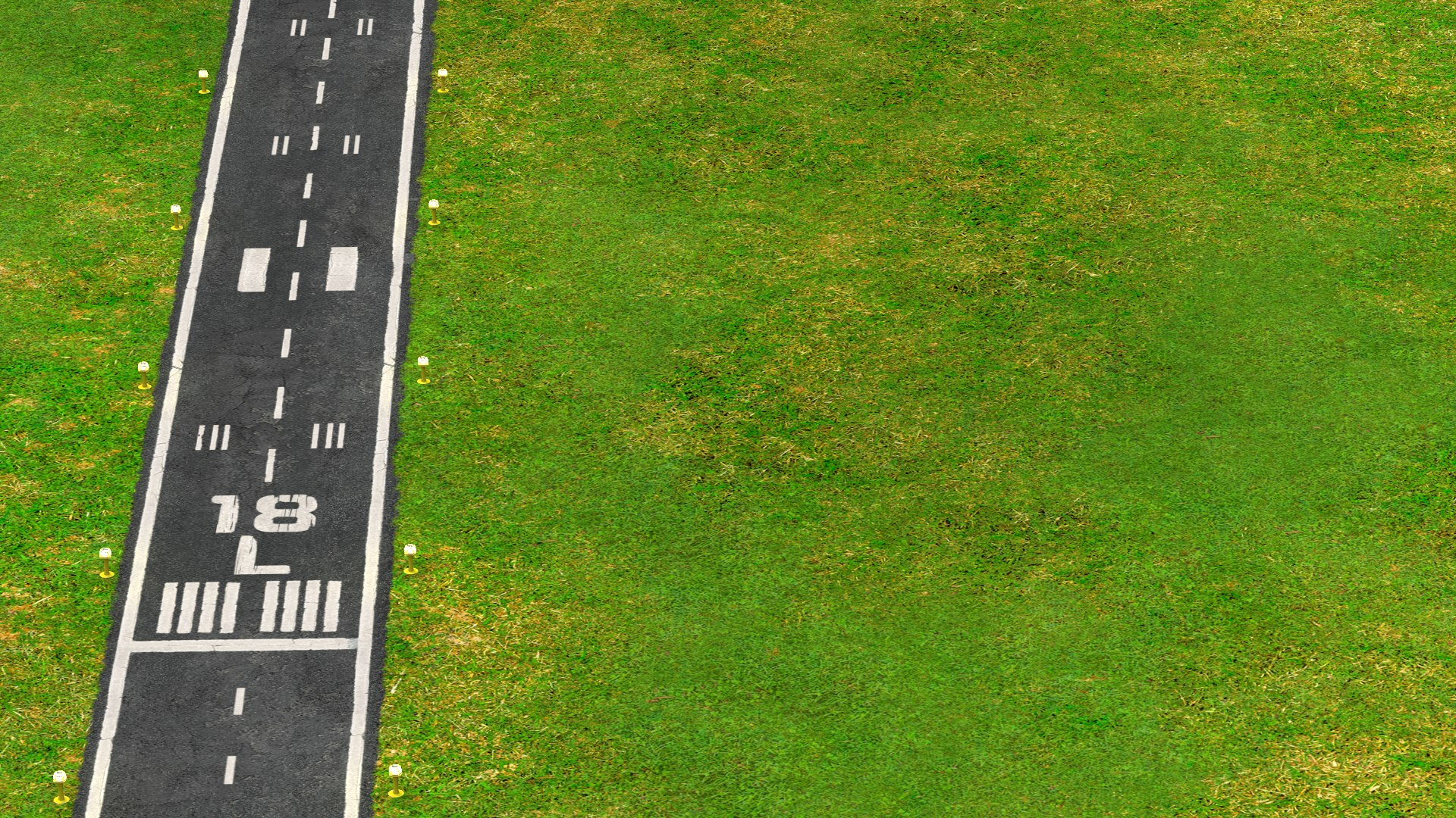 Landing Runway With Curve 3D - TurboSquid 2150844