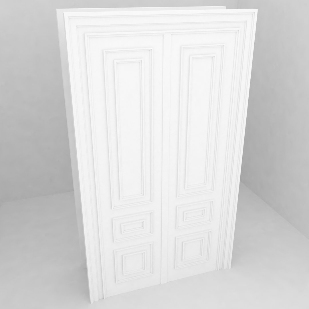 3d model building architecture door