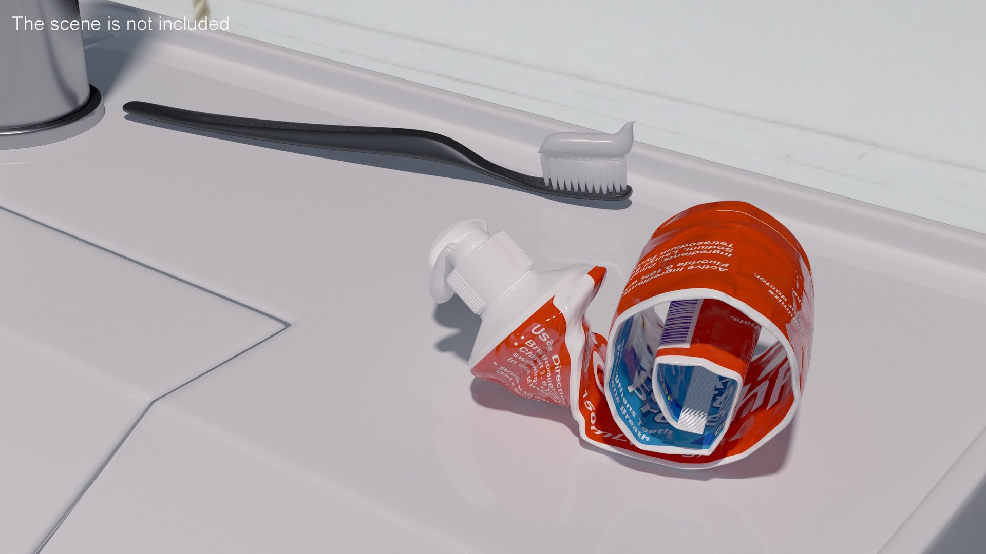 3D Toothpaste Tube Squeezed - TurboSquid 2319392