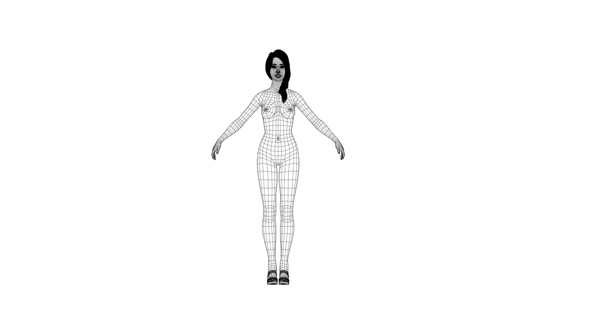 Beautiful Female Character 3D Model - TurboSquid 1597599