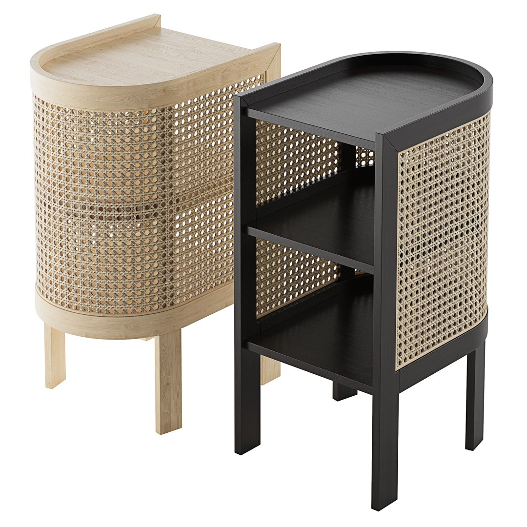 Cane Night Table 01 3D Model - TurboSquid 1726382