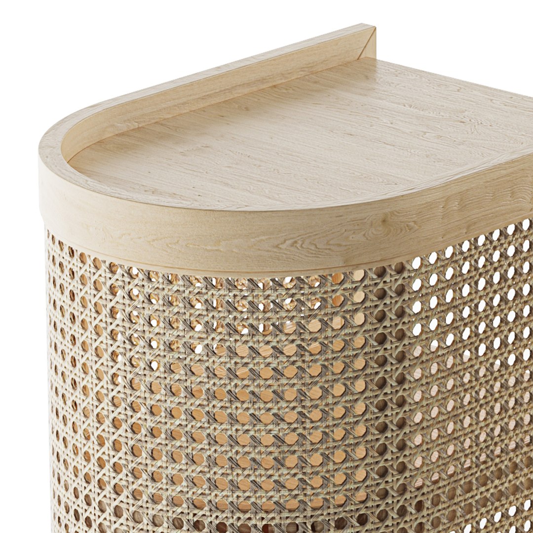 Cane Night Table 01 3D Model - TurboSquid 1726382