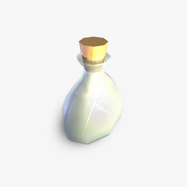 free corked bottle 3d model