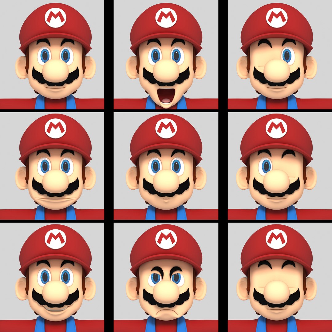 Mario Character Rig 3D - TurboSquid 1455929