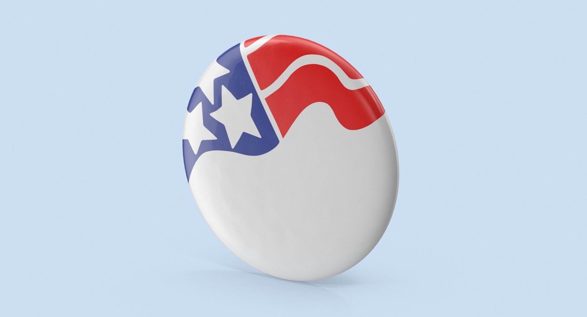 campaign button set 3d model