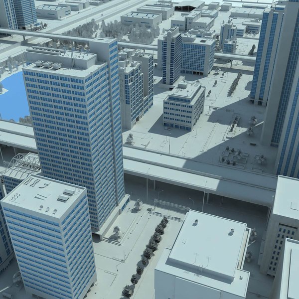 max city grey cityscape