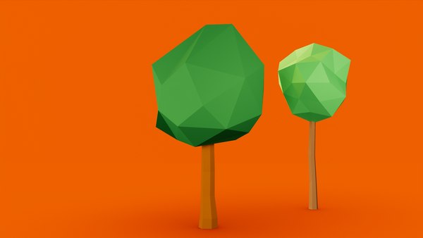 modelo 3d Low poly tree - TurboSquid 2039571