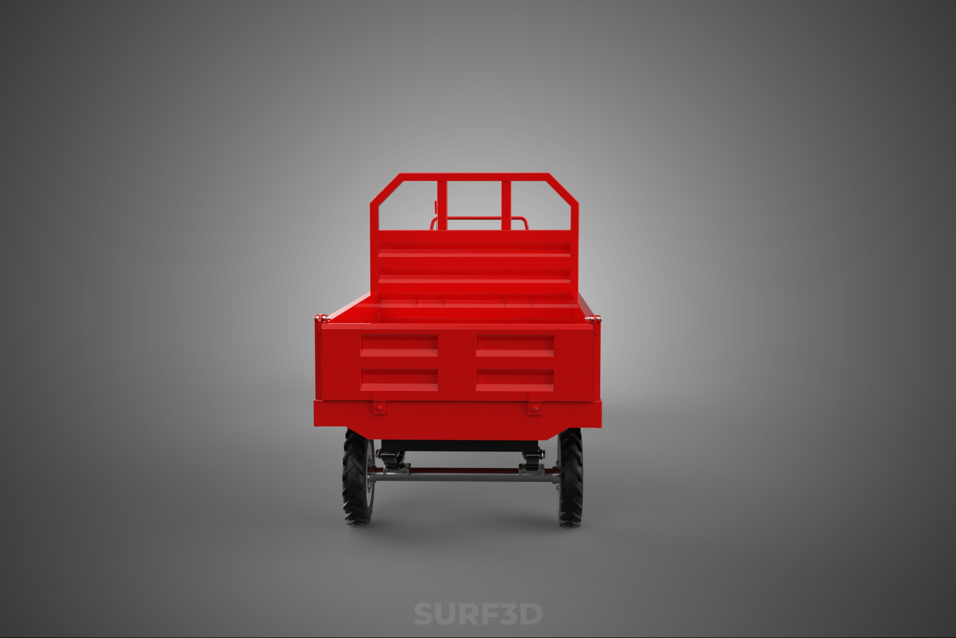 modelo 3d TRACTOR REMOLQUE COCHE VEHÍCULO RURAL AGRICULTOR CARAVANA ...