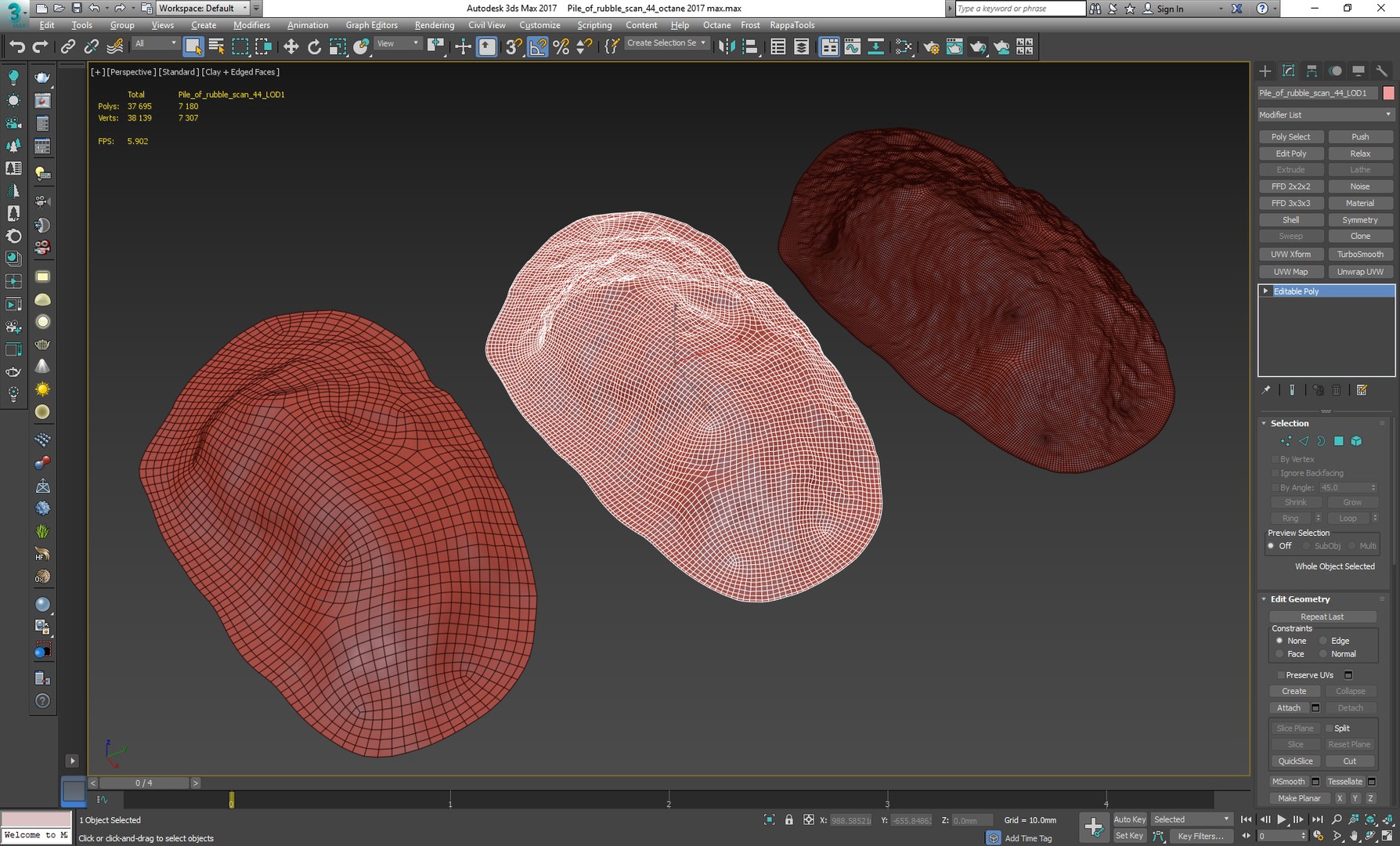 Pile Rubble Scan Model - TurboSquid 1411755