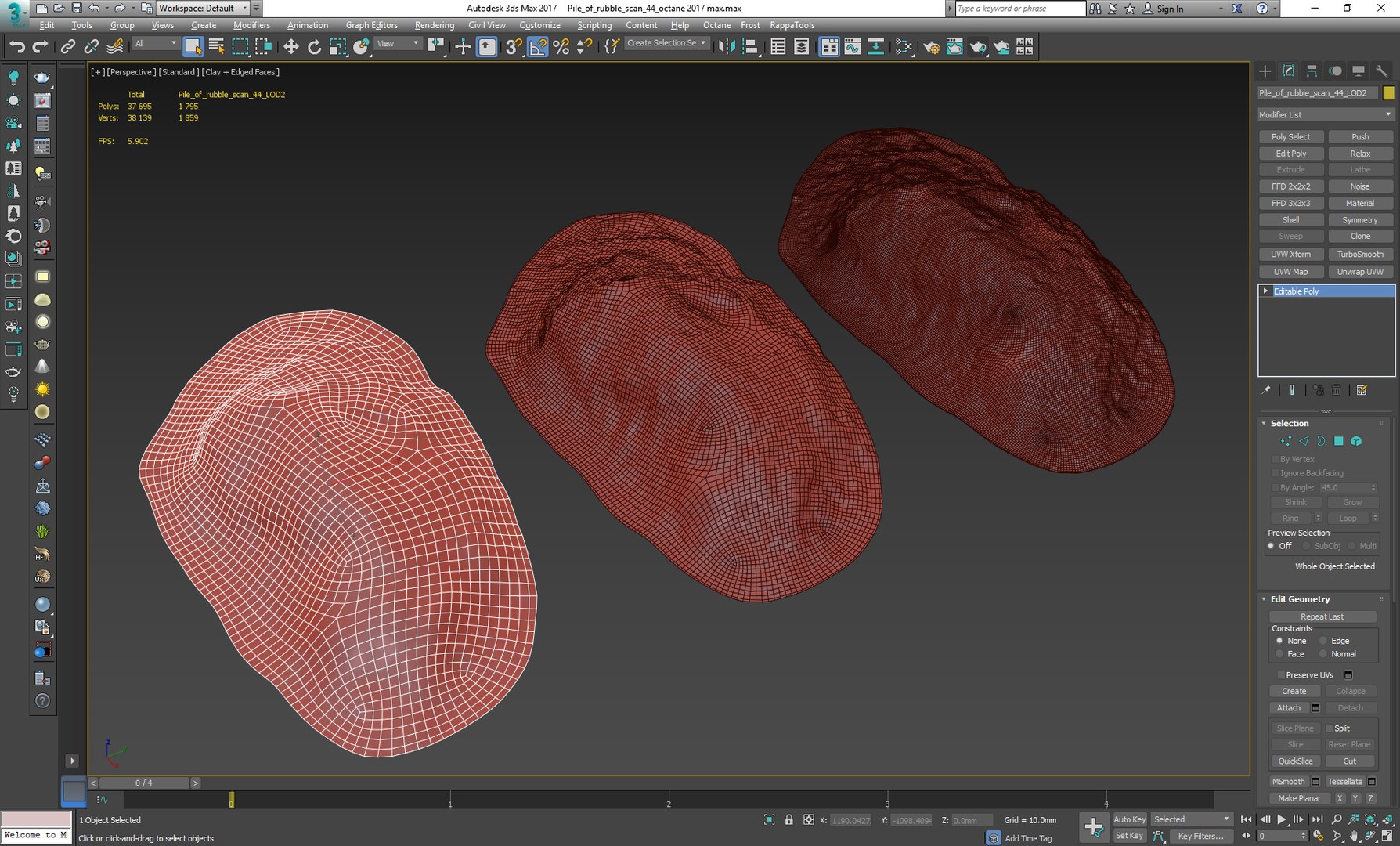 Pile Rubble Scan Model - TurboSquid 1411755