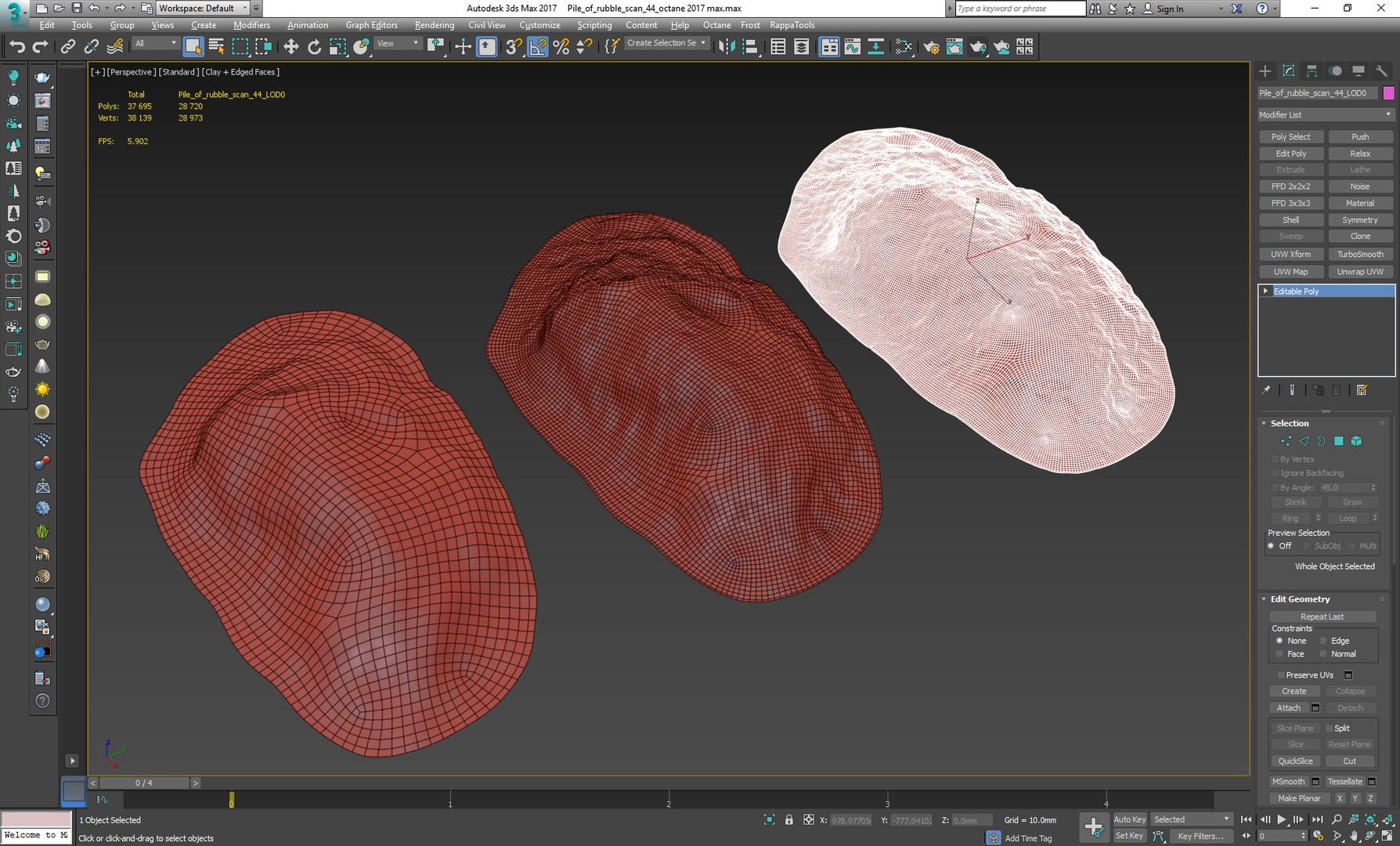 Pile Rubble Scan Model - TurboSquid 1411755