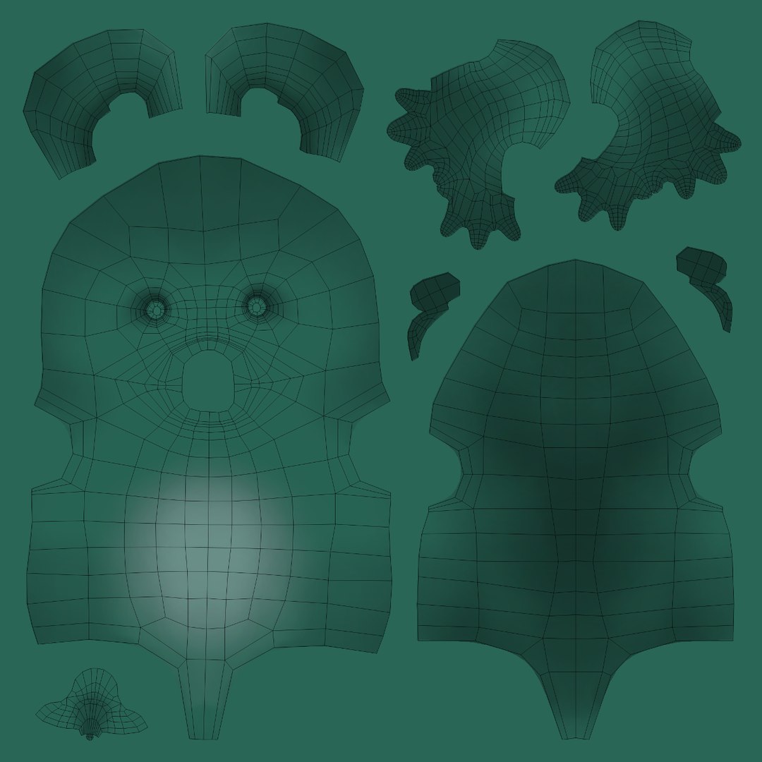 3D monster cartoon sweetie model - TurboSquid 1195002