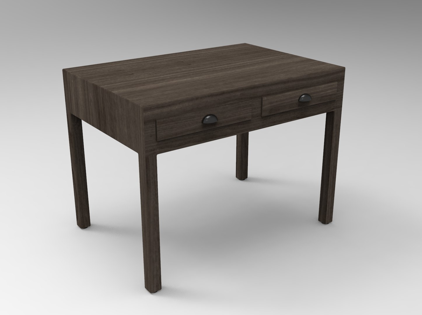 Dark wooden table 3D model - TurboSquid 1415837