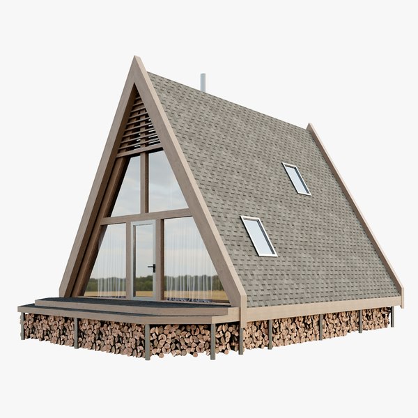 3D модель Небольшой модульный дом с А-образным каркасом - TurboSquid ...