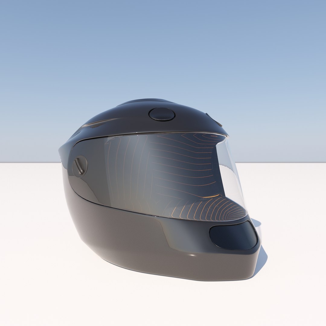 3D Model Racing Helmet - TurboSquid 2041477