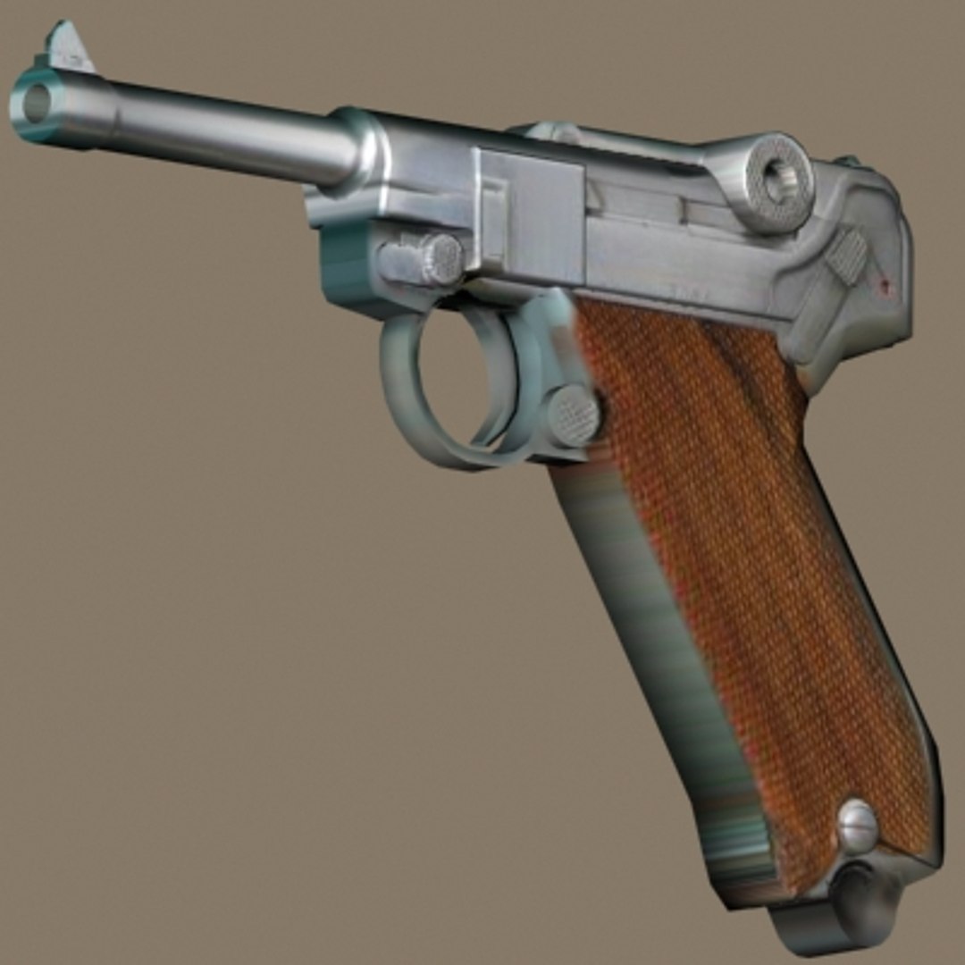 3d Model Luger Gun